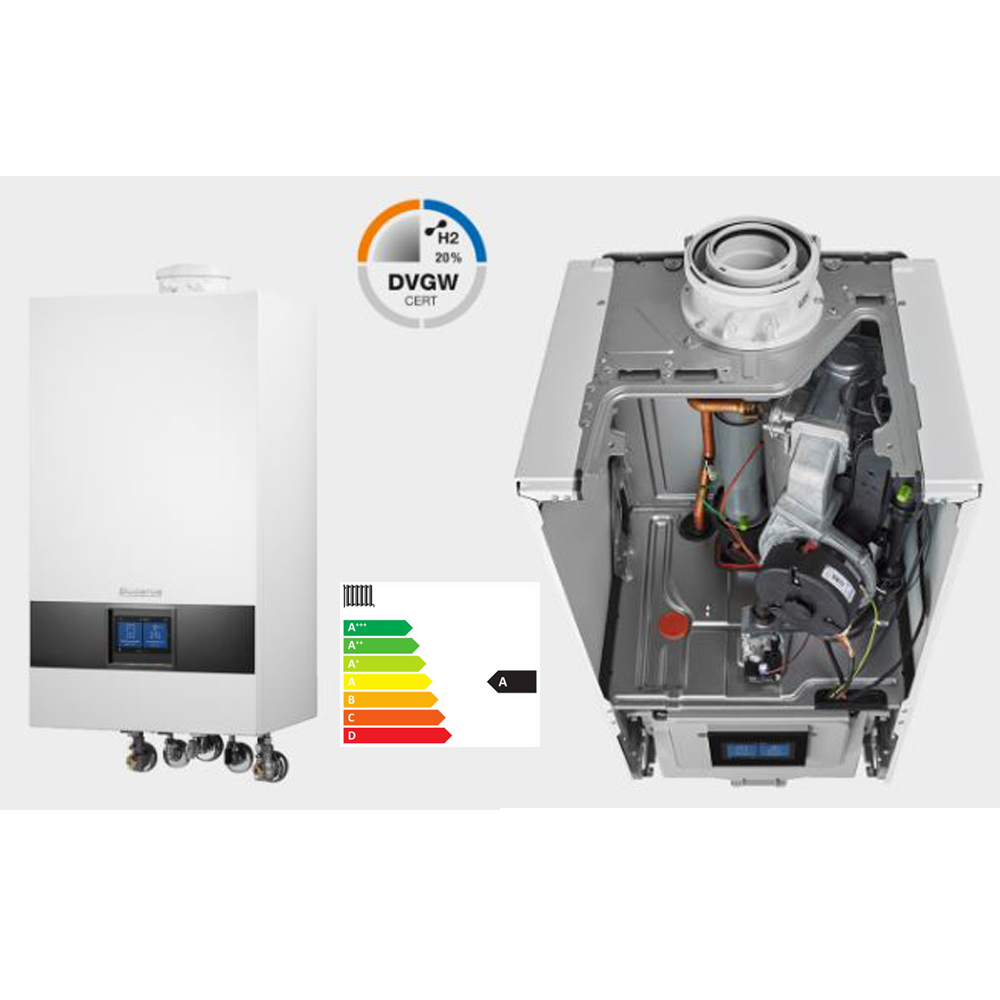 Buderus Logamax plus GB172i.2 BC400 Gasbrennwert Heizung 15 20 25 kW ...