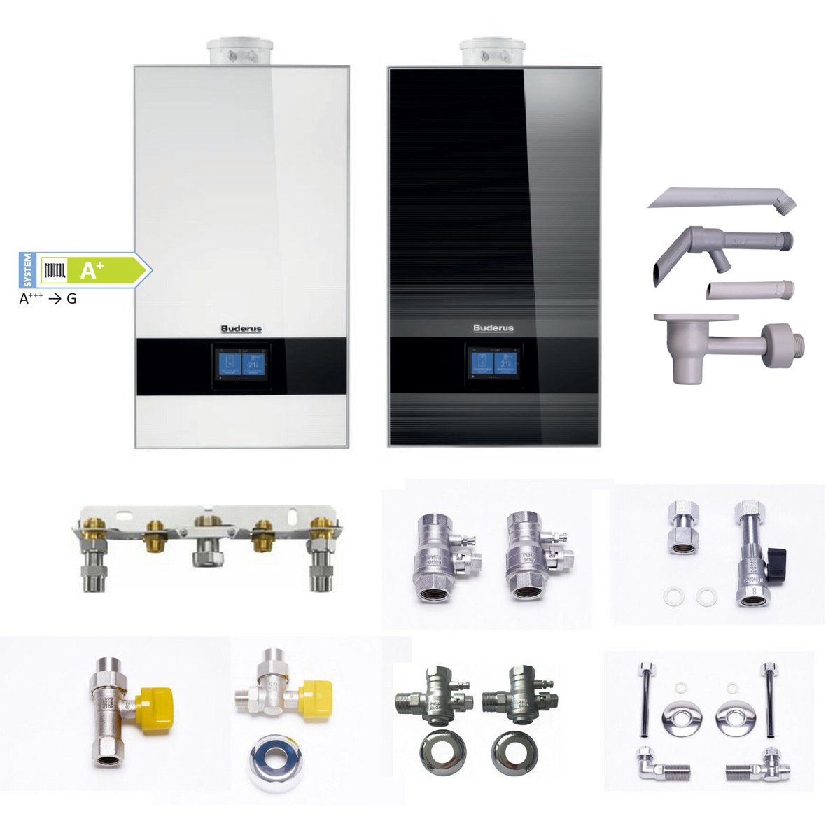 Buderus Kombigerät GB182i.2 BC400 20-35kW Gasbrennwertheizung Logaplus ...